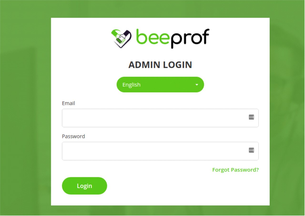 Beeprof Admin Instruction