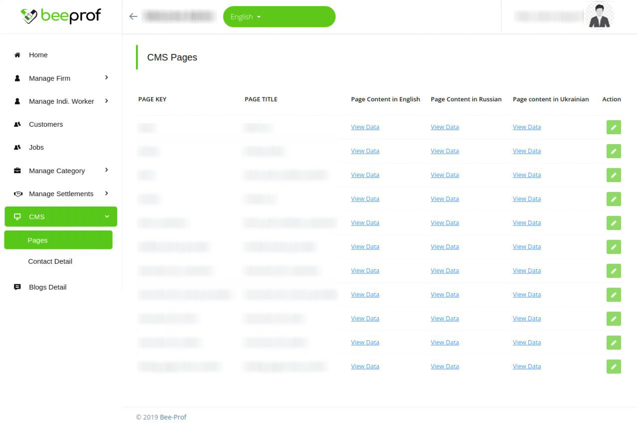 Beeprof Admin Instruction