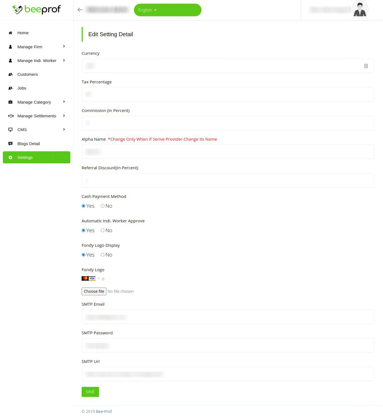 Beeprof Admin Instruction