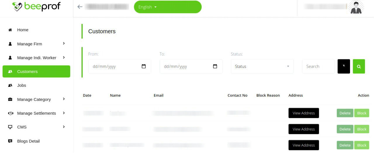 Beeprof Admin Instruction